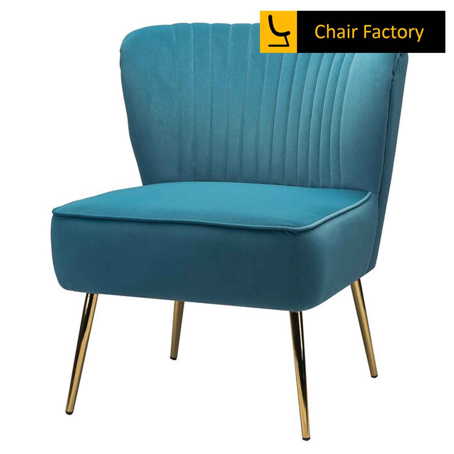 Sohoblu blue gold legs chair blue color chair | Chair Factory