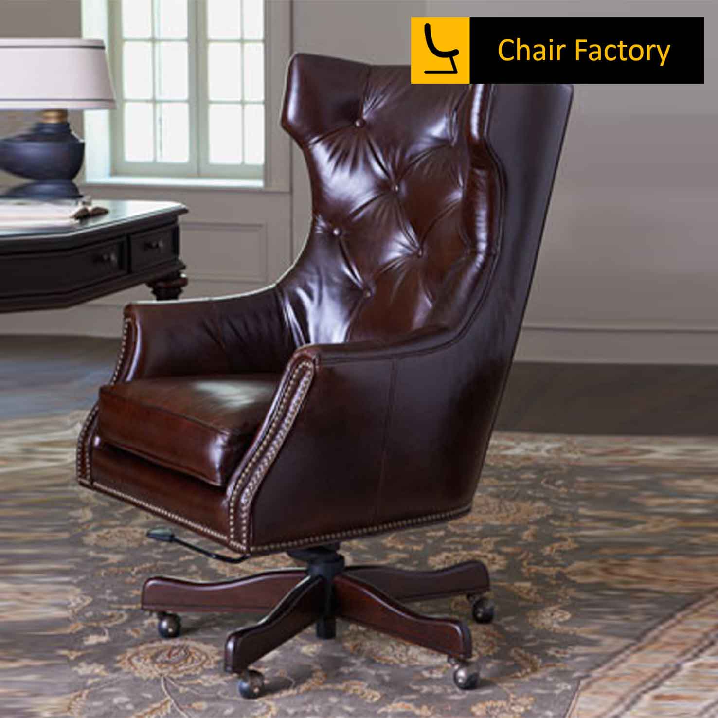 Pythagoras 100% Genuine Italian leather Chair | Chair Factory
