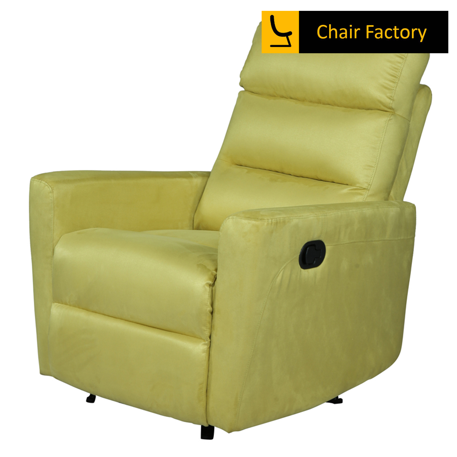 Dandelion Pastel Yellow Recliner Chairs With Soft Padding & Lumbar ...