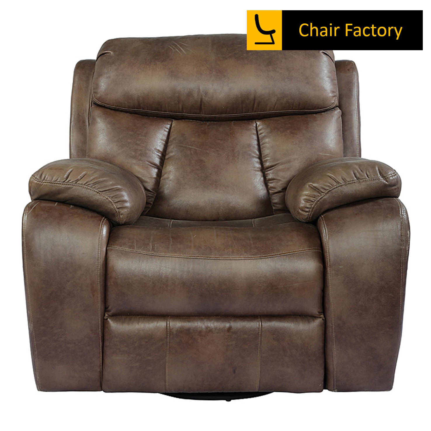 Robson Chocolate Brown Leather Recliner Chair with Soft Padding ...