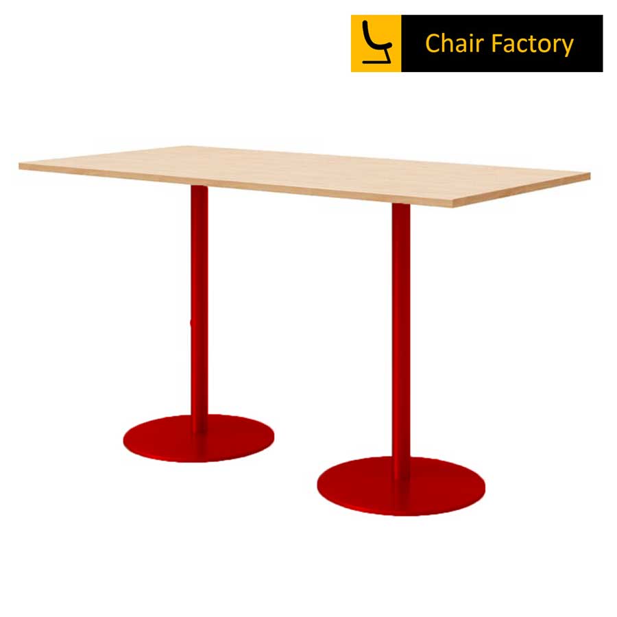 Cleyo Red Bar Table And Cafeterias | Chair Factory