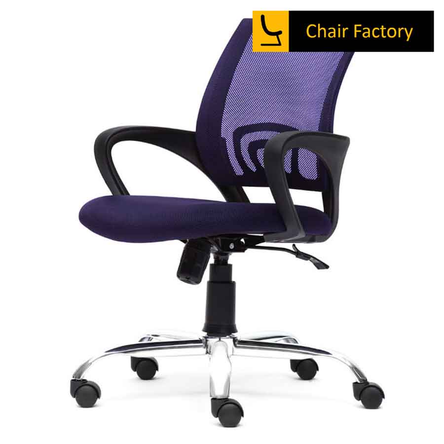 Zen Blue Mid Back Computer Office Chair | Chair Factory