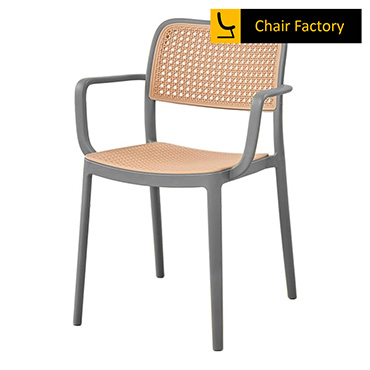 Grey Mace Cafe Chair With Arms | Chair Factory
