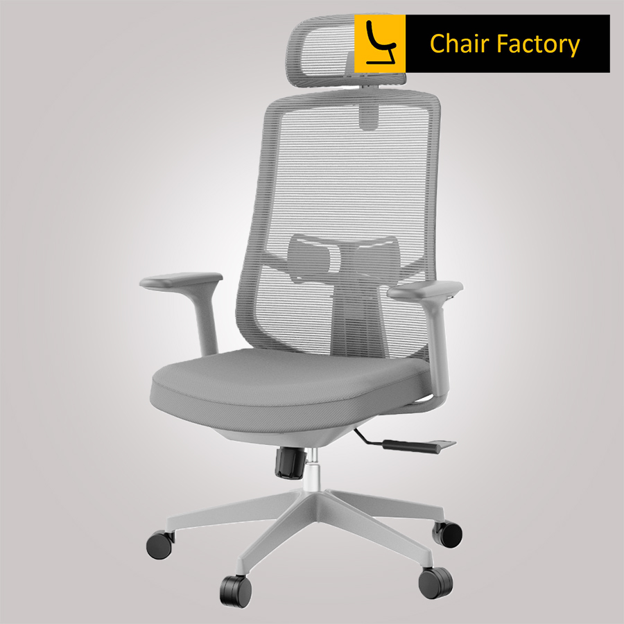 GREY HIGH BACK OPTIMUS IMPORTED OFFICE CHAIR | Chair Factory