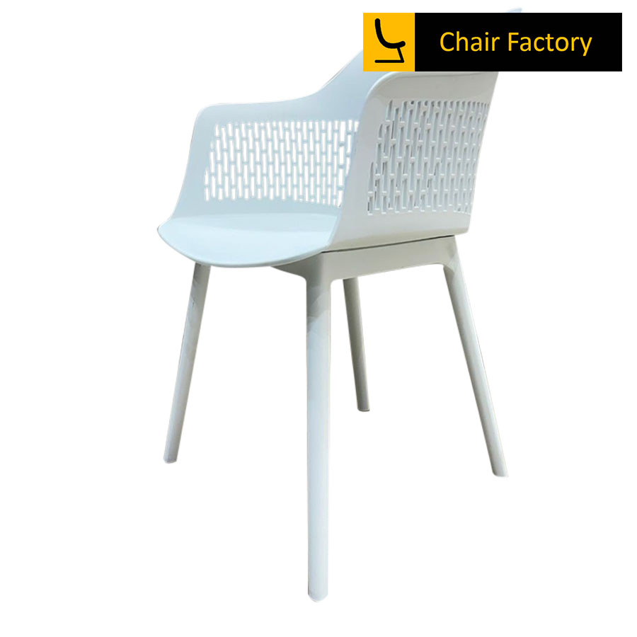 Modern Mero Black White Leg Cafe Chair | Chair Factory