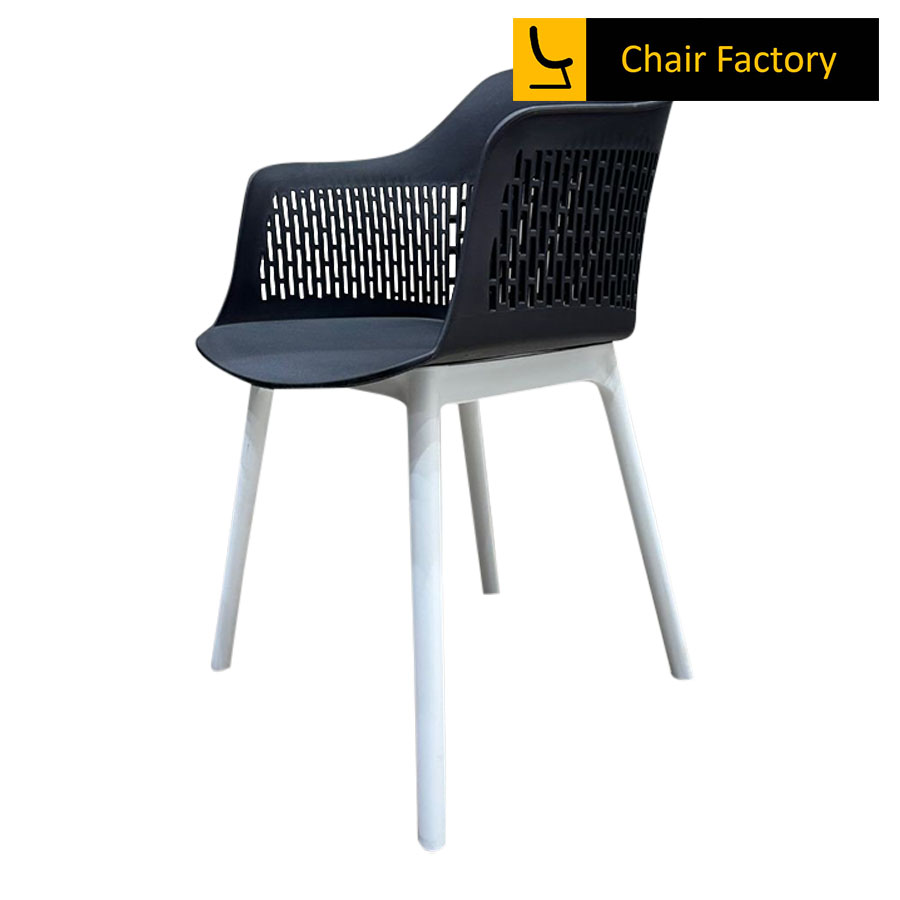Stylish Mero Blue White Leg Cafe Chair | Chair Factory