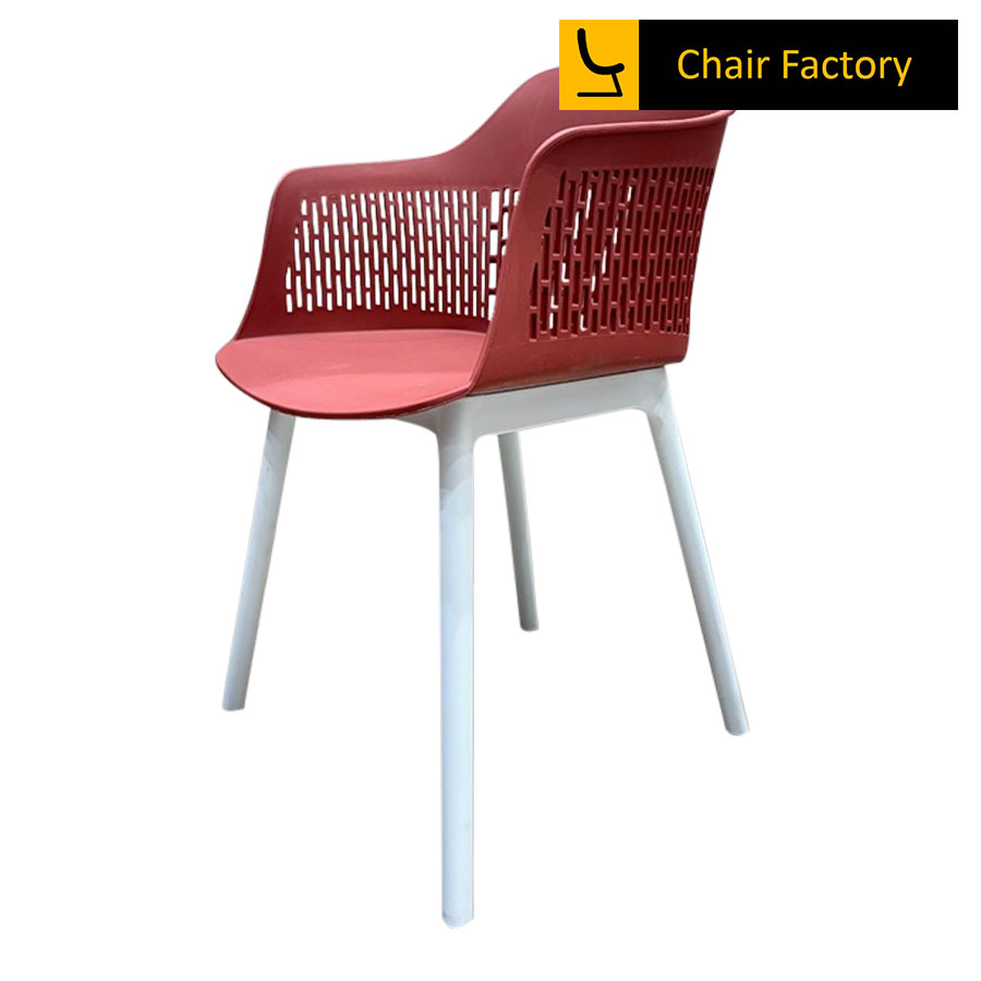 New Designed Mero Red White Leg Cafe Chair | Chair Factory