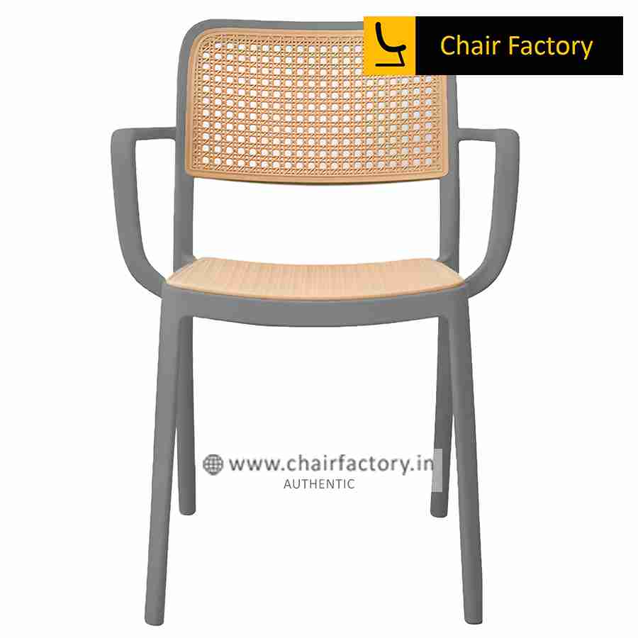 Grey Mace Cafe Chair With Arms | Chair Factory