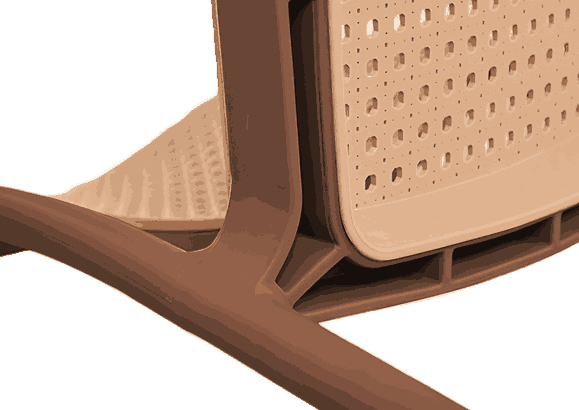 Brown Mace Cafe Chair For Cafe | Chair Factory