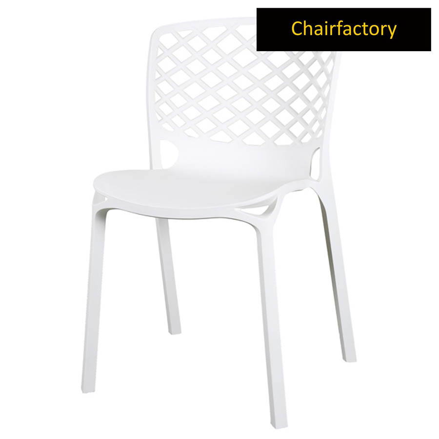 Venecy White Cafe Chair | Chair Factory