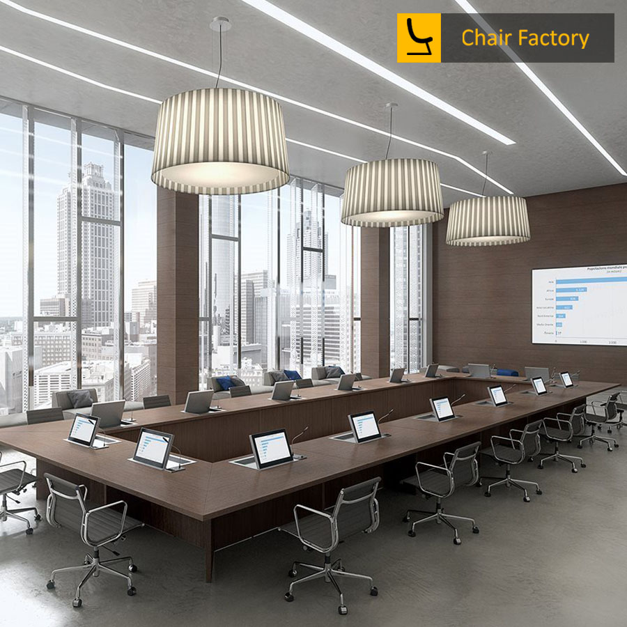 Vortex 16 Seater Rectangular Conference Table For Discussion Room ...